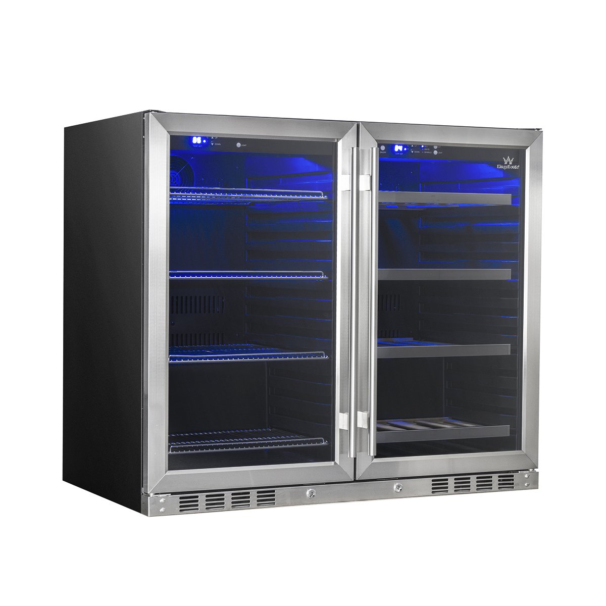 KingsBottle Hybrid Dual Zone Wine & Beer Fridge W/ Free Shipping – Wine ...